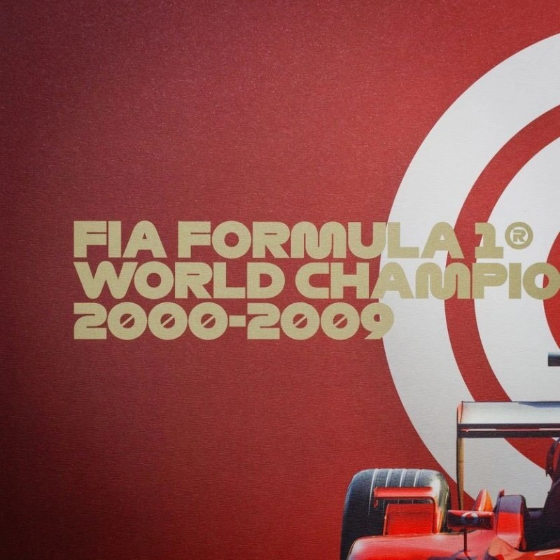 Ferrari Poster F1 World champion 2000 - 2009 Limited edition