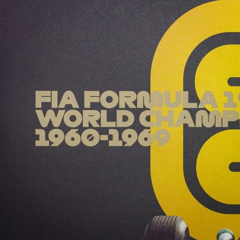 Lotus Poster F1 World champions 1960 - 1969 Limitierte Auflage