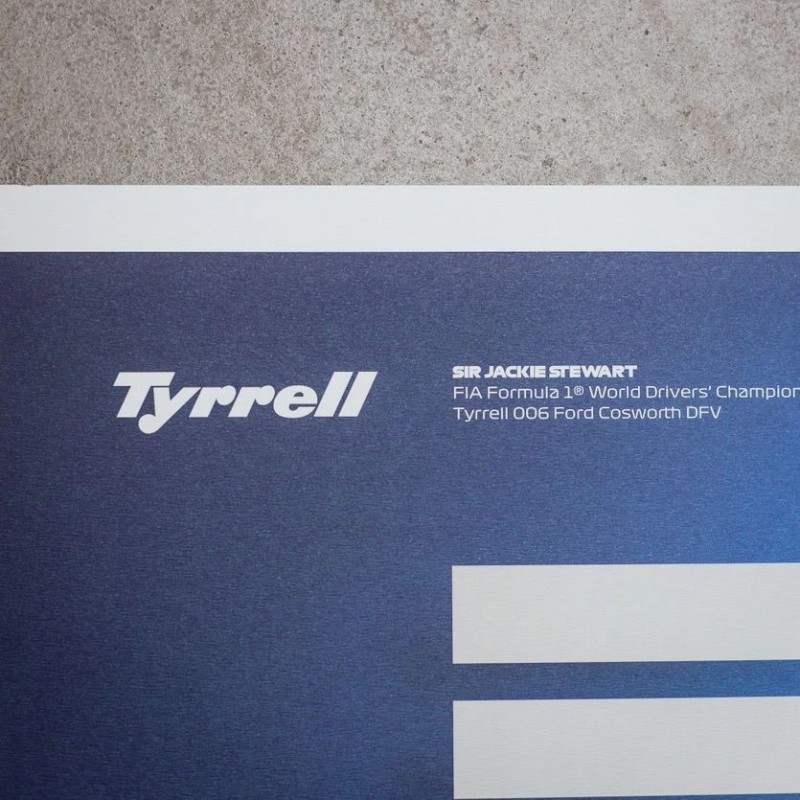 Tyrrell Poster F1 World Champions 1970 - 1979 Limitierte Auflage