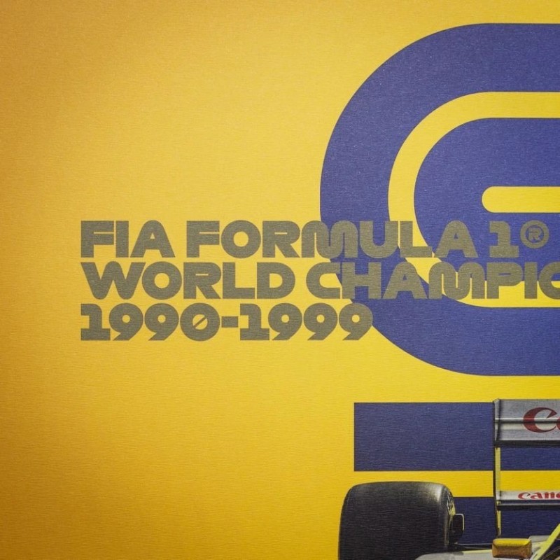 Poster Williams F1 World champions 1990 - 1999 Edition limitée