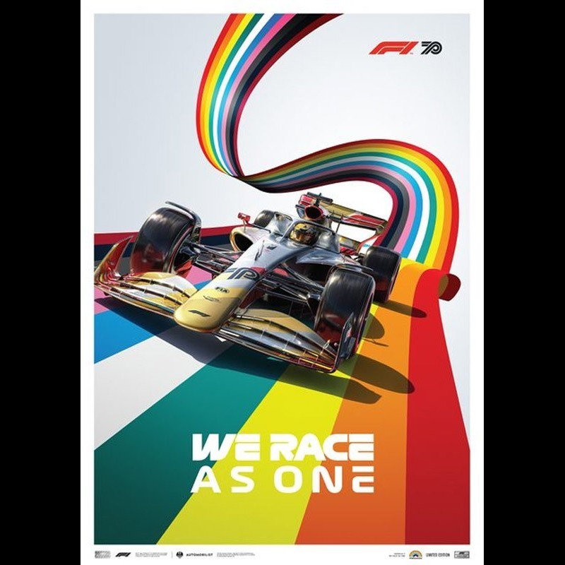 Set 8 posters F1 70ème anniversaire Collection complète Edition limitée ...