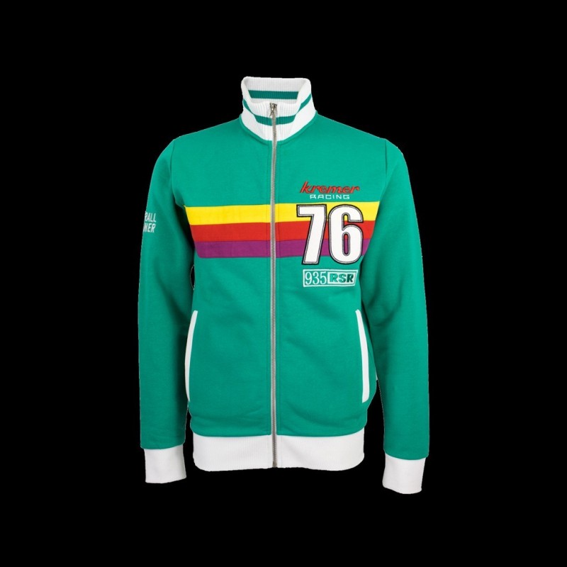 Porsche zipped jacket Kremer Racing 935 RSR n° 76 green - men