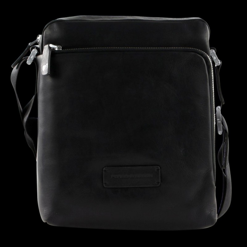 Porsche Design bag Urban Courier SVZ Shoulder bag Black Leather 4090002755