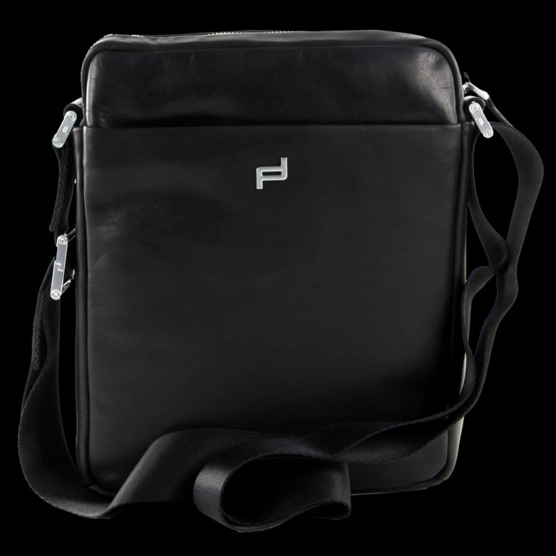 Porsche Design bag Urban Courier SVZ Shoulder bag Black Leather 4090002755