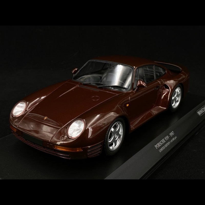 Porsche 959 1987 dark red metallic 1/18 Minichamps 155066204