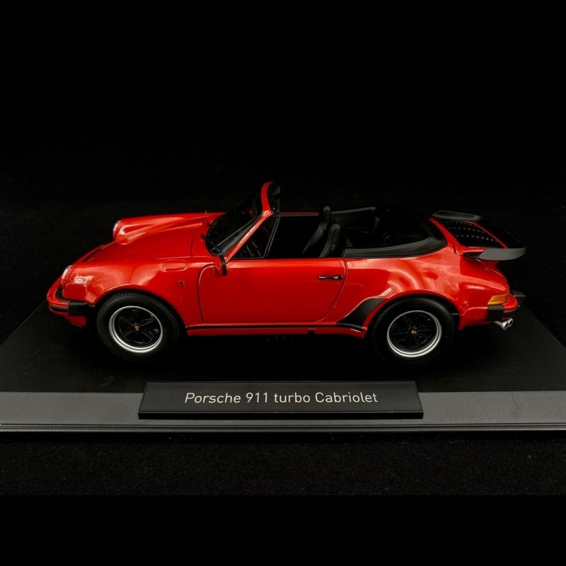 Porsche 911 Turbo Cabriolet type 930 1987 guards red 1/18 Norev 187664
