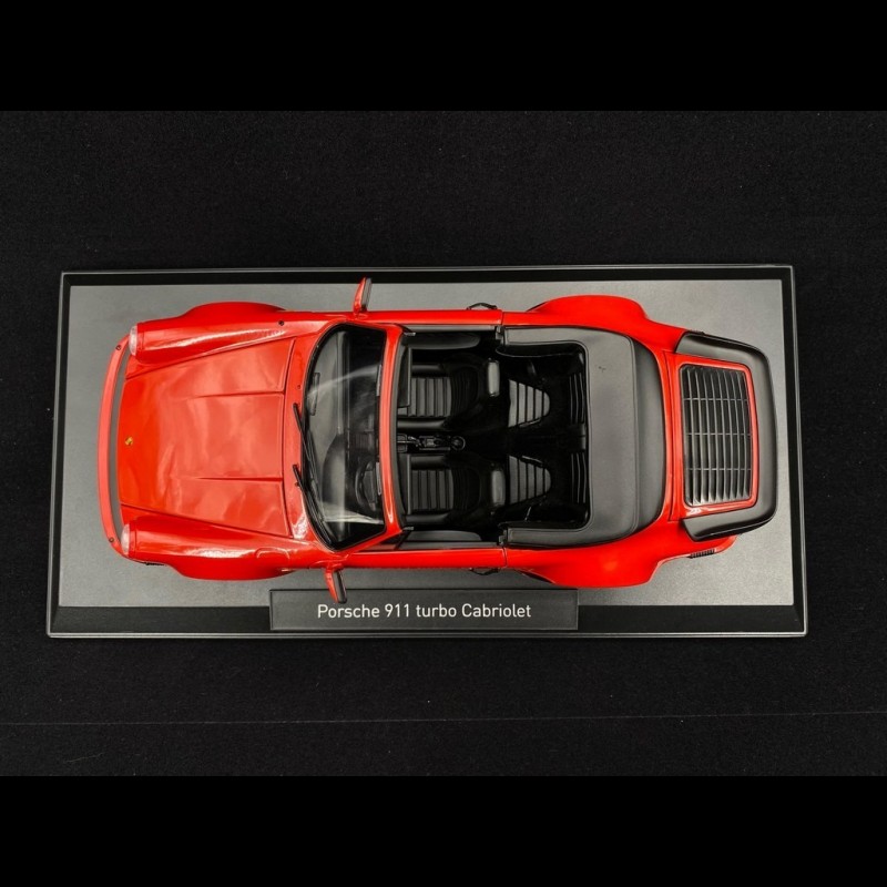 Porsche 911 Turbo Cabriolet type 930 1987 guards red 1/18 Norev 187664