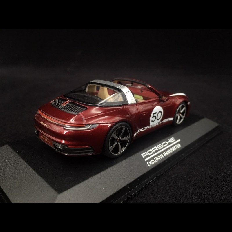Porsche 911 Targa 4S type 992 Heritage Design Edition Cherry red 1/43 ...