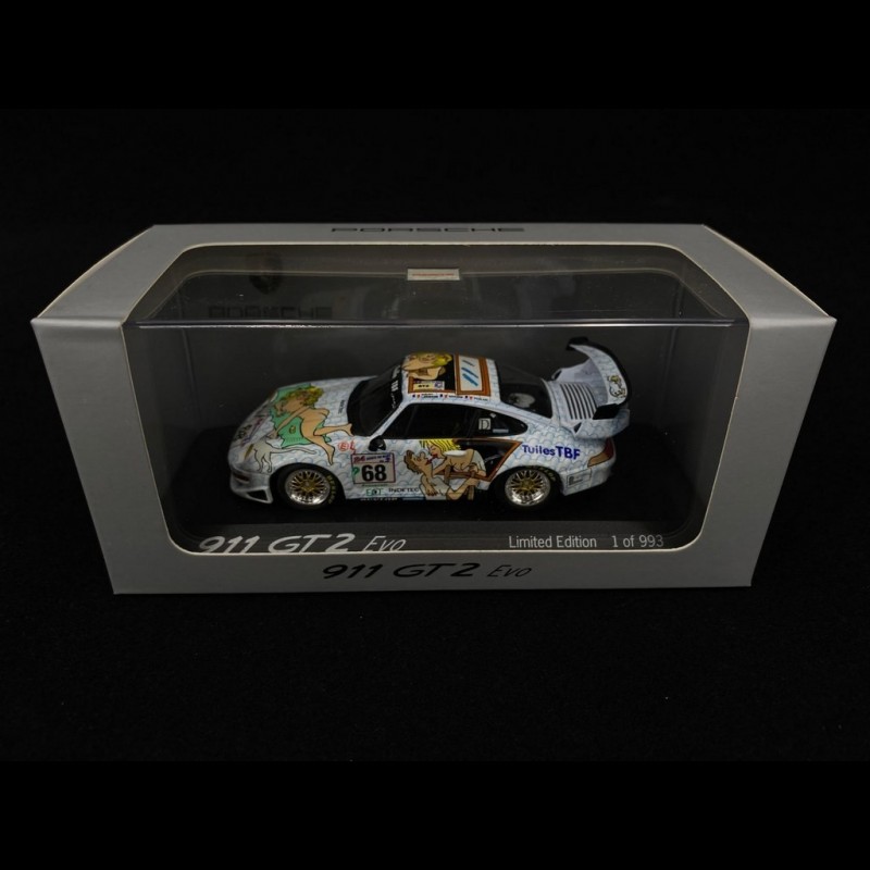 Porsche 911 GT2 Evo typ 993 n° 68 Wolinski Le Mans 98 1/43 Minichamps ...