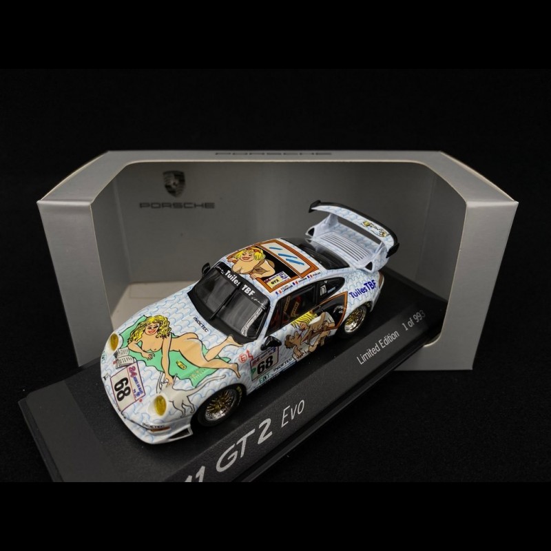 Porsche 911 GT2 Evo type 993 n° 68 Wolinski Le Mans 98 1/43 Minichamps ...