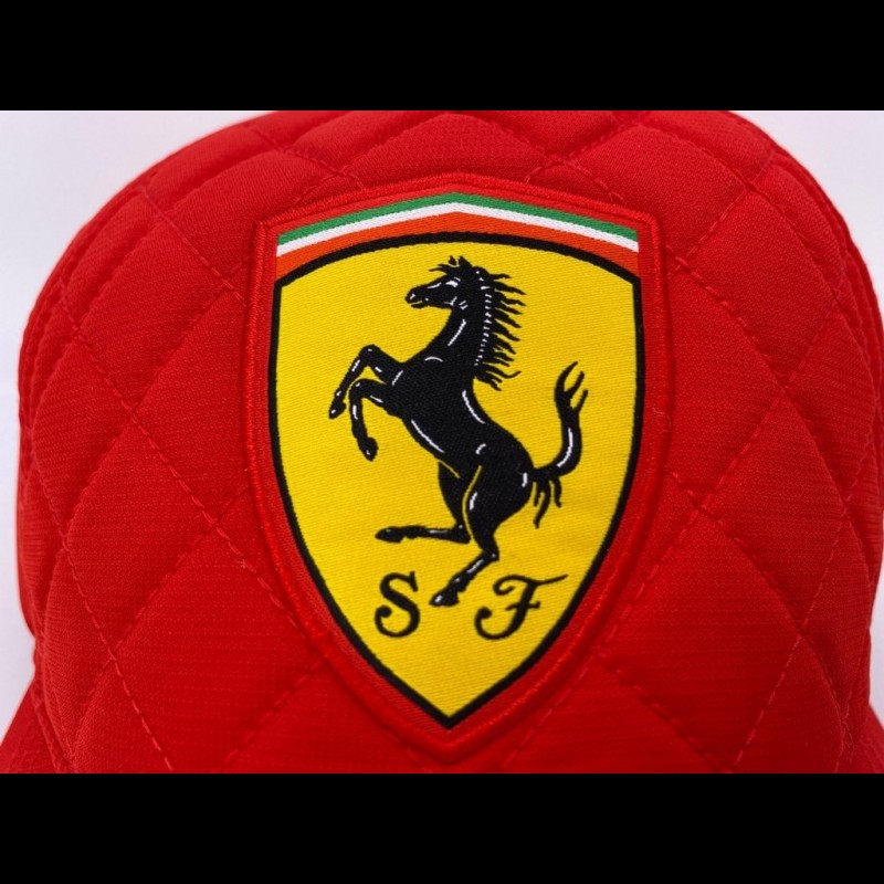 Ferrari cap quilted red