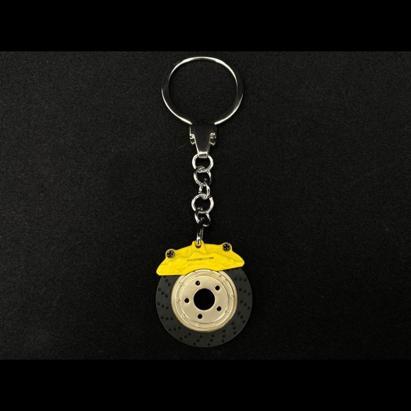 Porsche brake disc keyring yellow MAP04506618