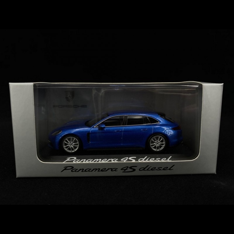 Porsche Panamera Sport Turismo 4S Diesel 2017 bleu métallisé 1/43 ...