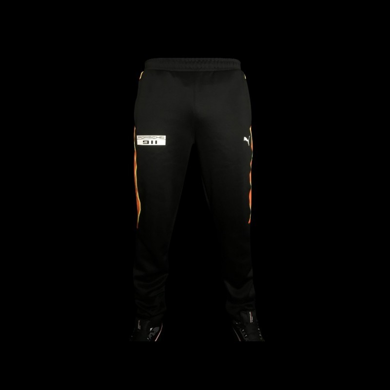 Porsche 911 pants by Puma Slim Softshell Tracksuit Black / Orange - Men