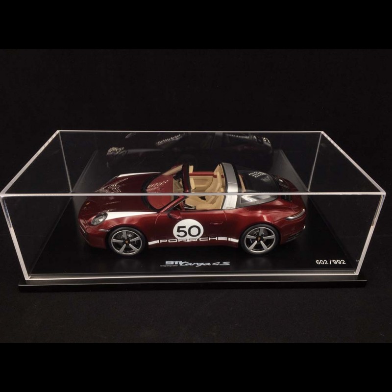 Porsche 911 Targa 4S type 992 Heritage Design Edition Cherry red 1/18 ...