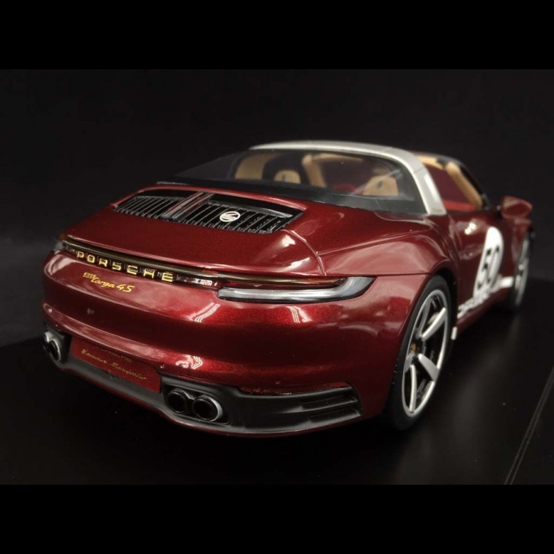 Porsche 911 Targa 4S type 992 Heritage Design Edition Cherry red 1/18 ...