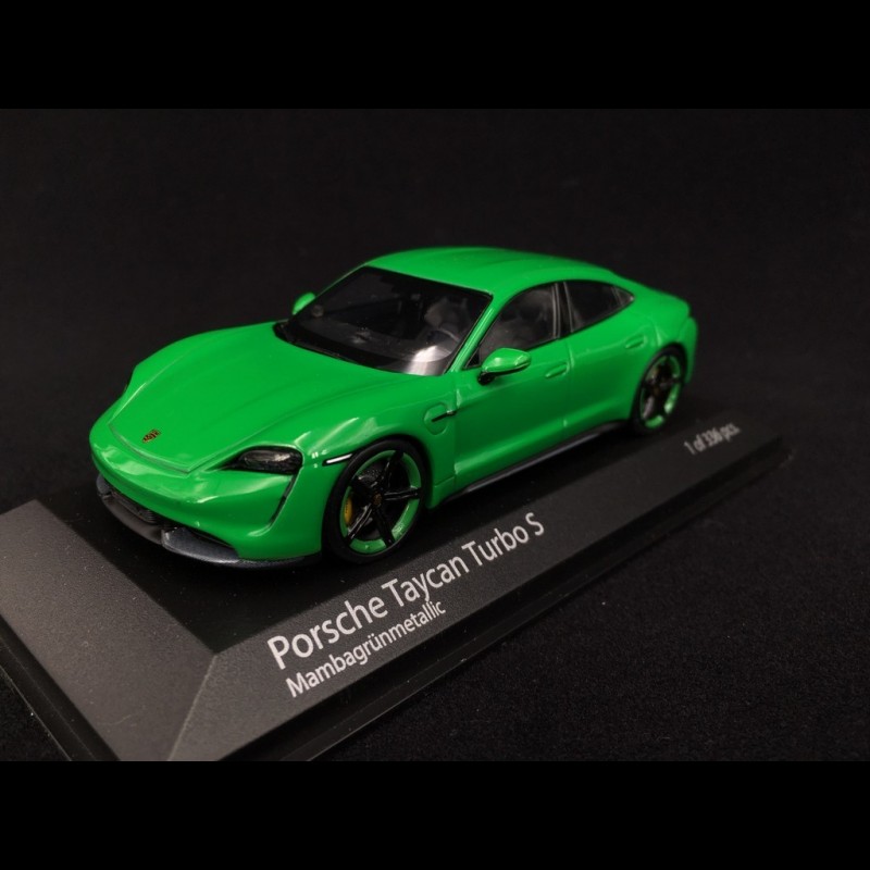 Porsche Taycan Turbo S Python grün 1/43 Minichamps 410068471