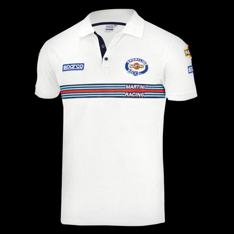 Sparco Polo shirt Martini Racing Sportline White - 01275MRBI