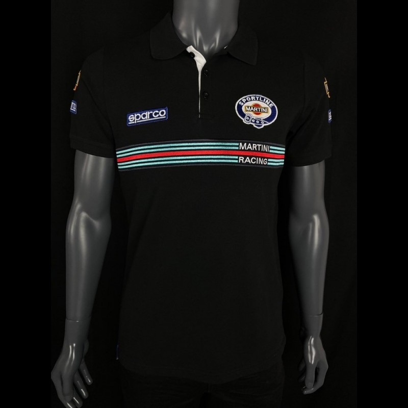 Sparco Polo shirt Martini Racing Sportline Black - 01275MRNR