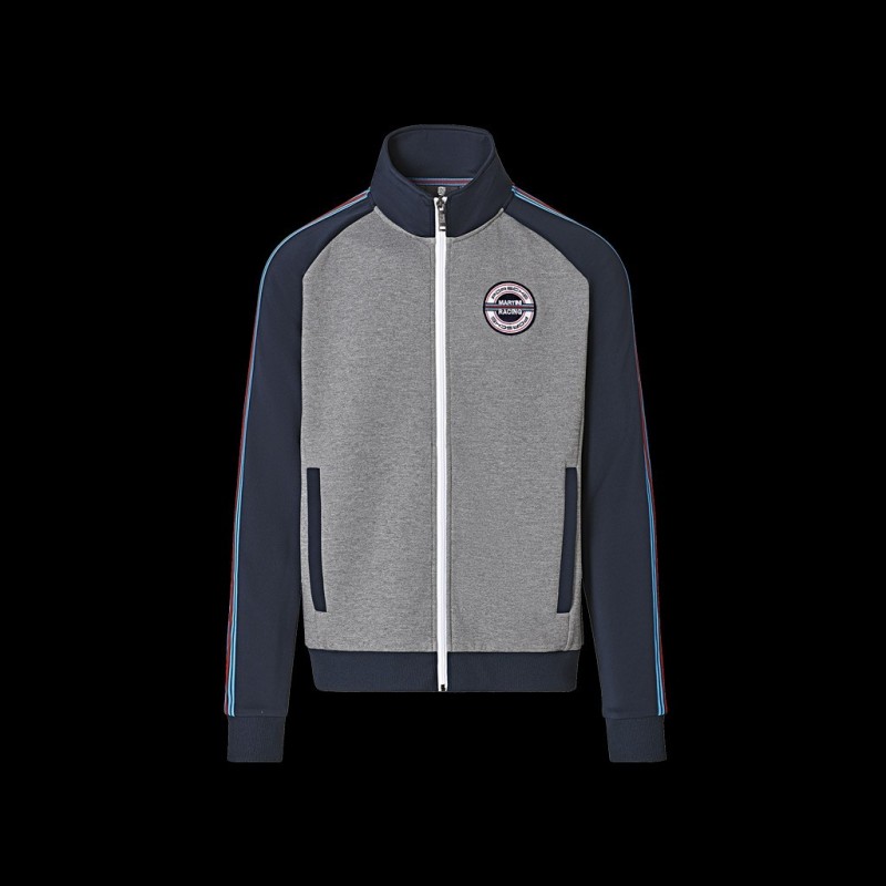 Porsche Jacke Martini Racing Fullzip Sweat Heather grau / Navy blau ...