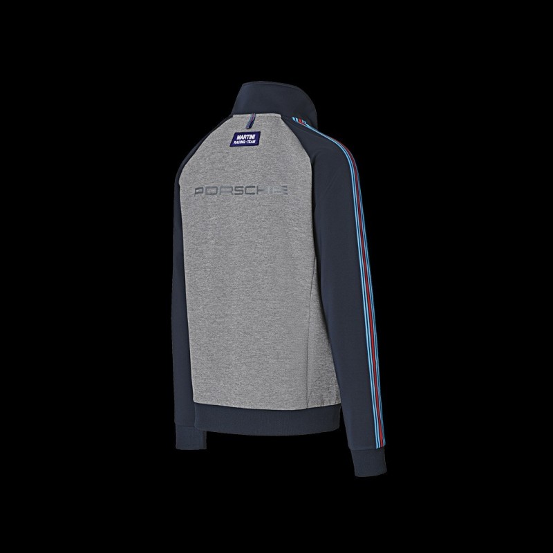 Porsche Jacke Martini Racing Fullzip Sweat Heather grau / Navy blau ...