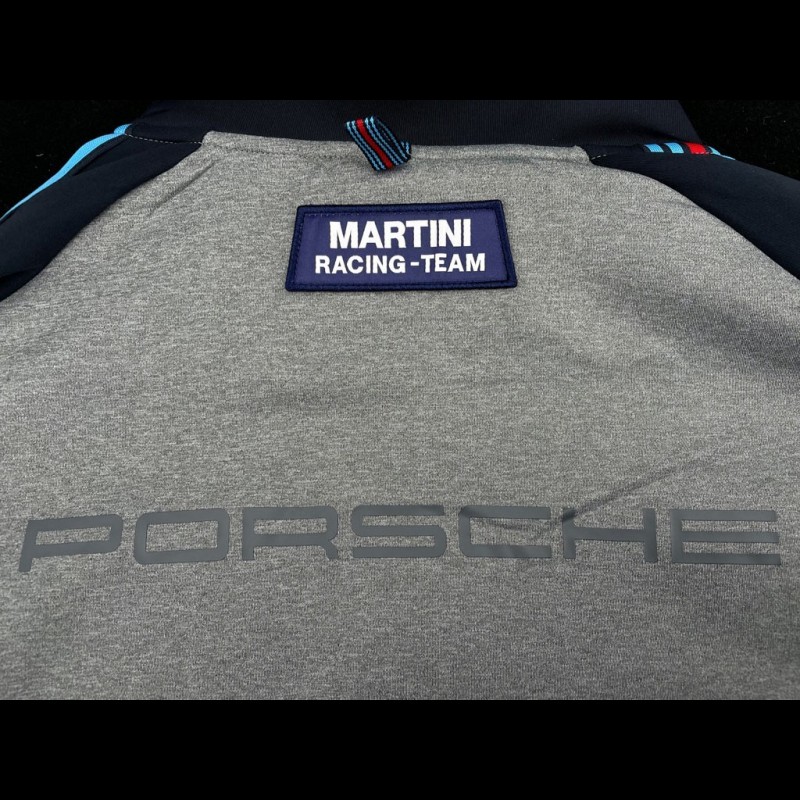 Porsche Jacke Martini Racing Fullzip Sweat Heather grau / Navy blau ...