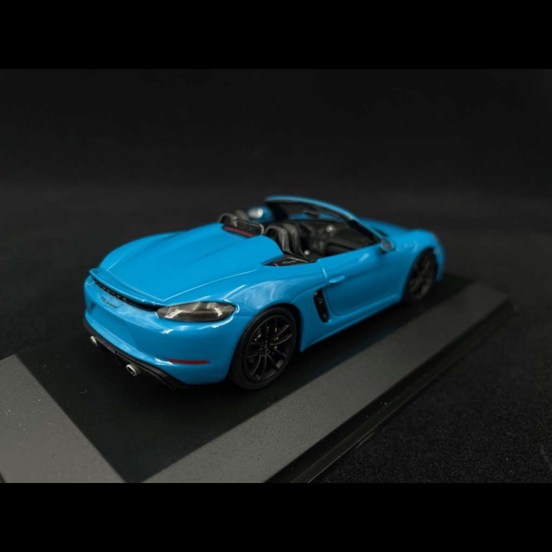 Porsche 718 Boxster Spyder type 982 2020 Miami blue 1/43 Minichamps ...
