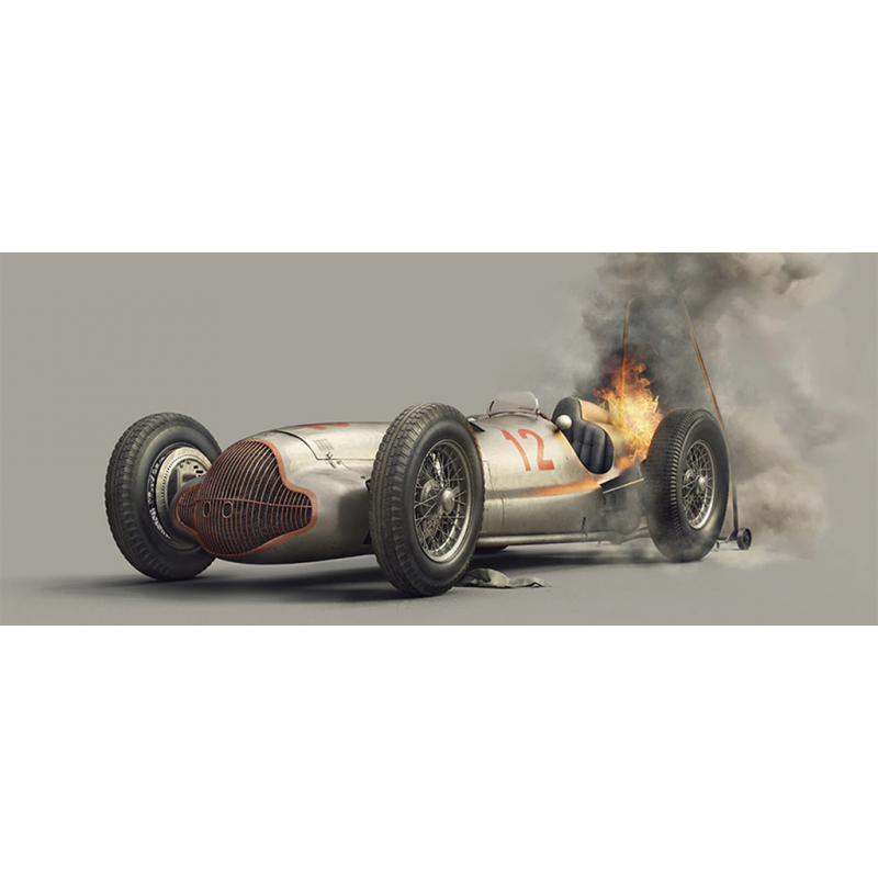 Luxury Frame Artwork 2 Mercedes Benz W154 50 x 24 cm