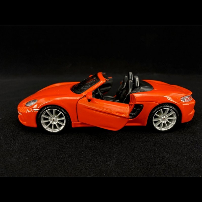 Porsche 718 Boxster 2016 Lava Orange 1/24 Bburago 21087O