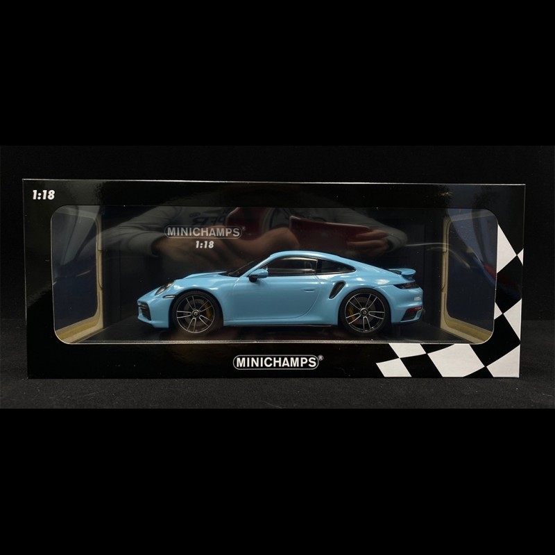Porsche 911 Turbo S Type 992 2020 Gulf Blue 1/18 Minichamps 153069076 ...