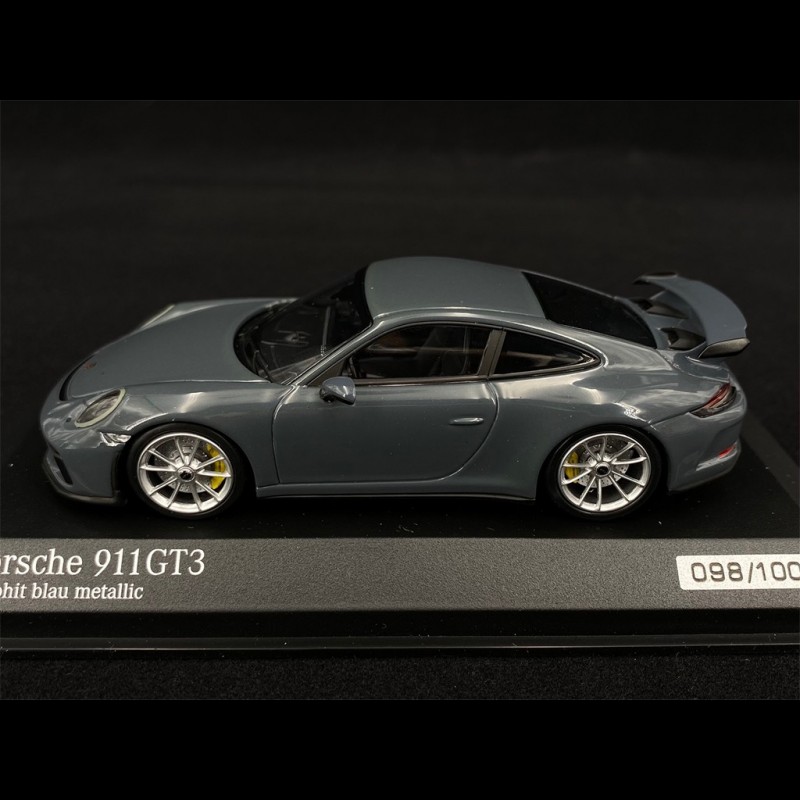 Porsche 911 GT3 Type 991 2017 Graphite Blue Metallic 1/43 Minichamps ...