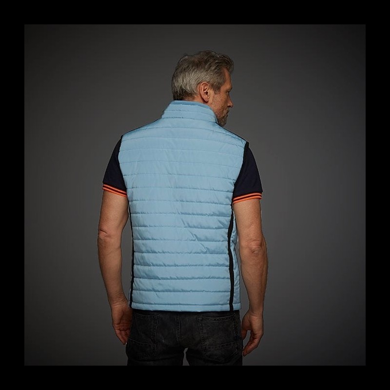 Gulf Jacket Performance Sleeveless Quilted Gulf blue / Black stripes - men