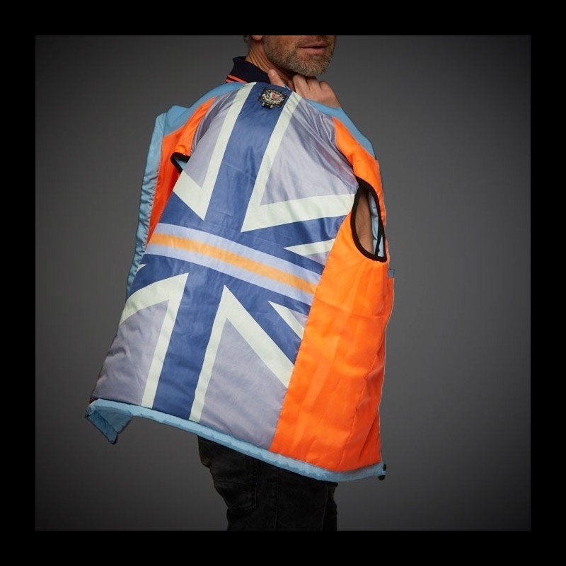 Gulf Jacket Performance Sleeveless Quilted Gulf blue / Black stripes - men