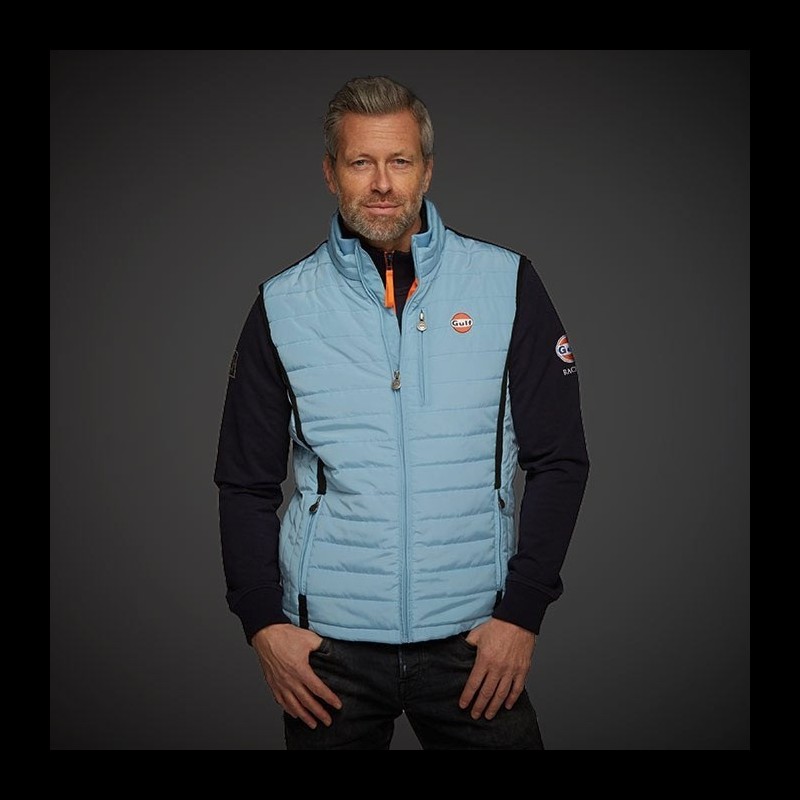 Gulf Jacket Performance Sleeveless Quilted Gulf blue / Black stripes - men