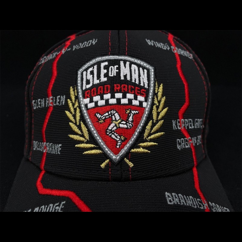 Cap Isle of Man Road Races 2020 Road Layout black / red - Kid 20IOM ...