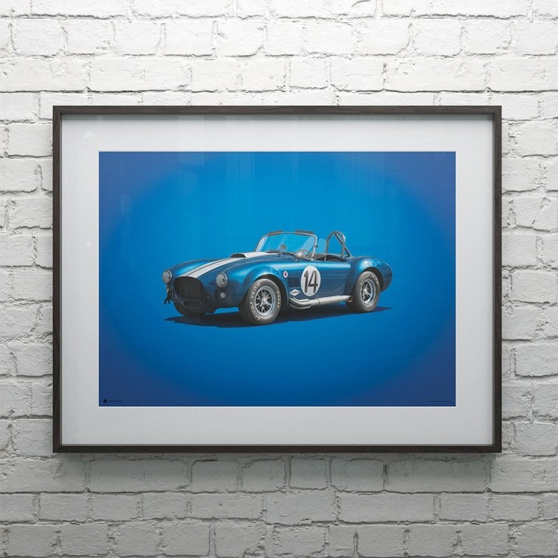 Shelby Ford Poster AC Cobra MK-3 Blue n° 14 - Colors of Speed