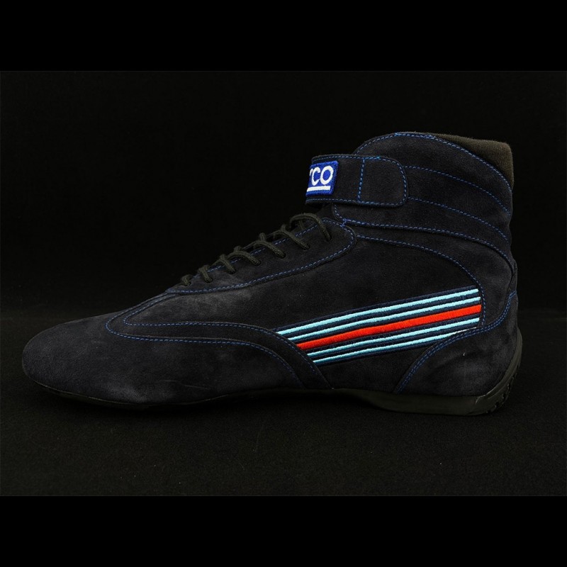 Sparco Pilot shoes Top Driver FIA boot Suede Leather Martini Racing ...