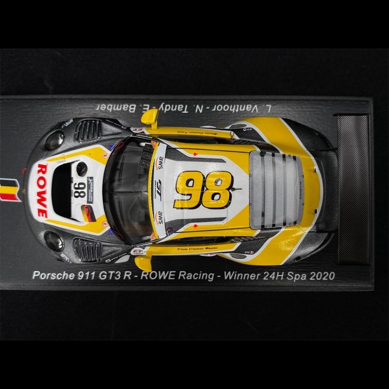 Porsche 911 GT3 R Type 991 n° 98 Rowe Racing Vainqueur 24h Spa 2020 1/ ...