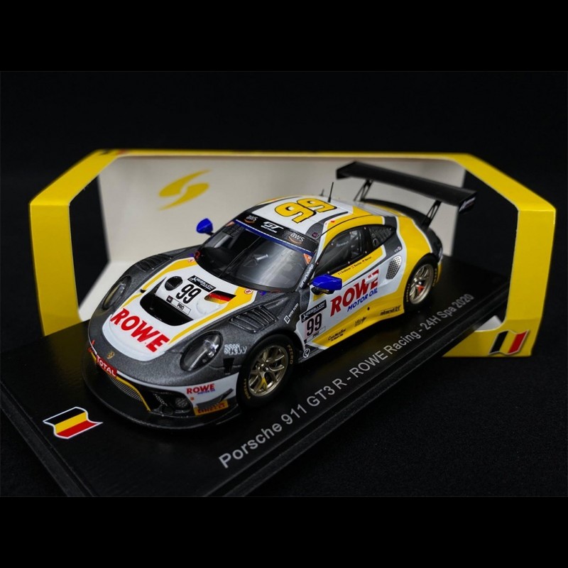 Porsche 911 GT3 R n° 99 Rowe Racing 24h Spa 2020 1/43 Spark SB392