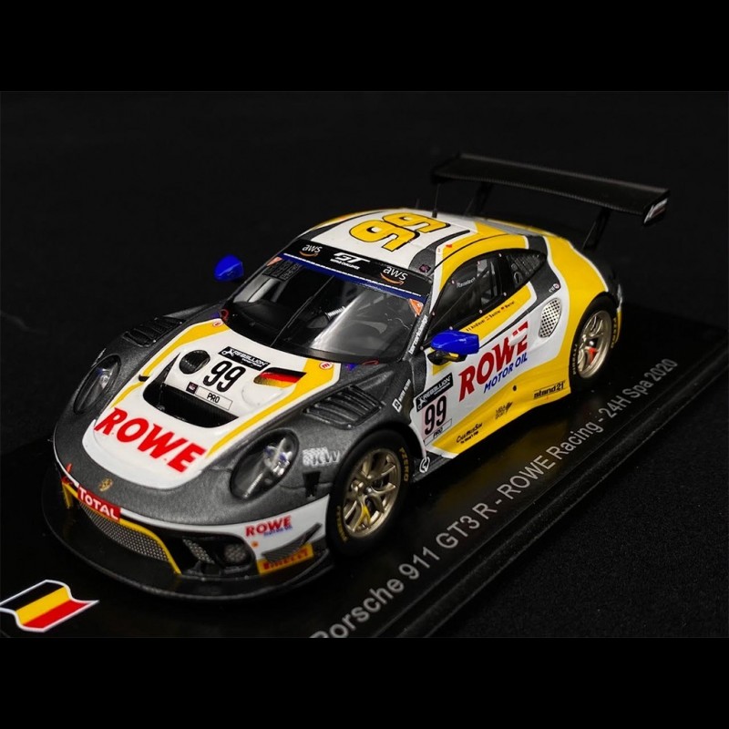 Porsche 911 GT3 R n° 99 Rowe Racing 24h Spa 2020 1/43 Spark SB392
