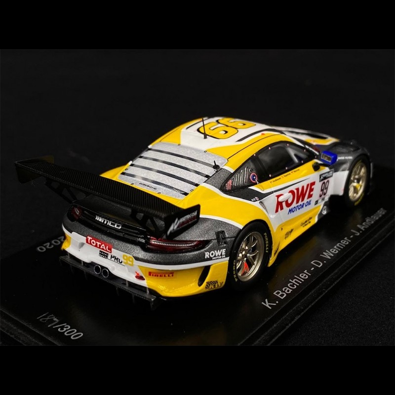 Porsche 911 GT3 R n° 99 Rowe Racing 24h Spa 2020 1/43 Spark SB392