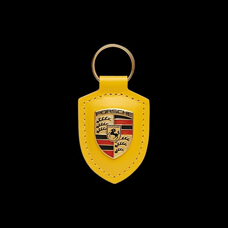 Porsche crest keyring Speed Yellow WAP0500200M12H