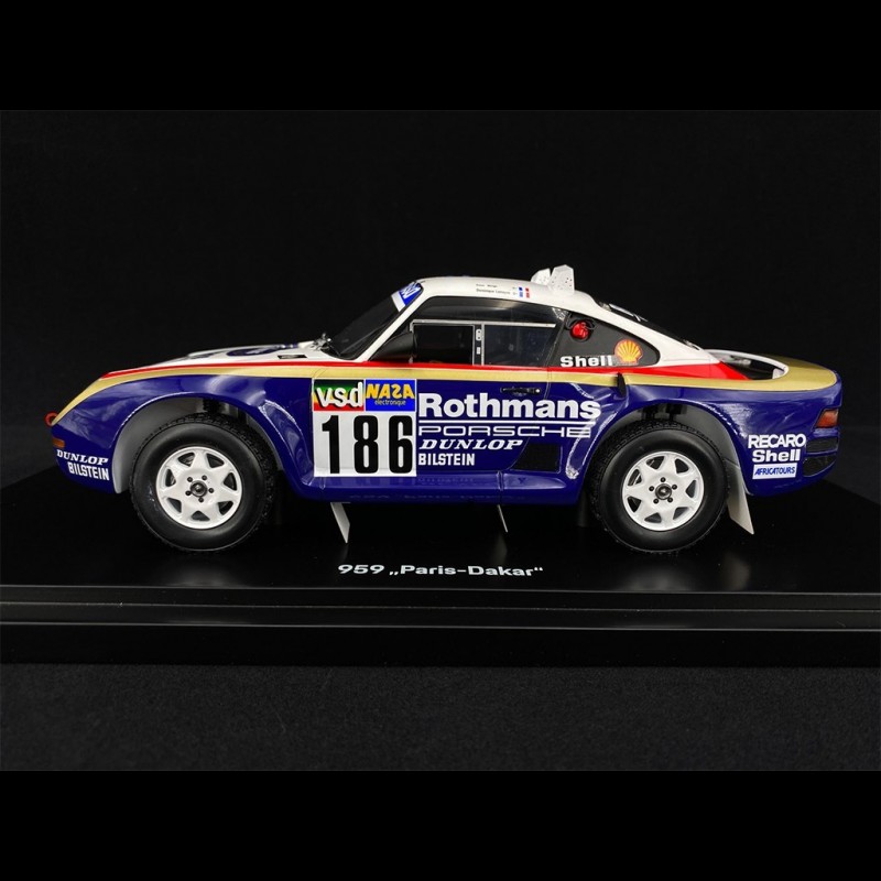 Porsche 959 n° 186 Vainqueur Rallye Paris - Dakar 1986 Rothmans 1/18 ...