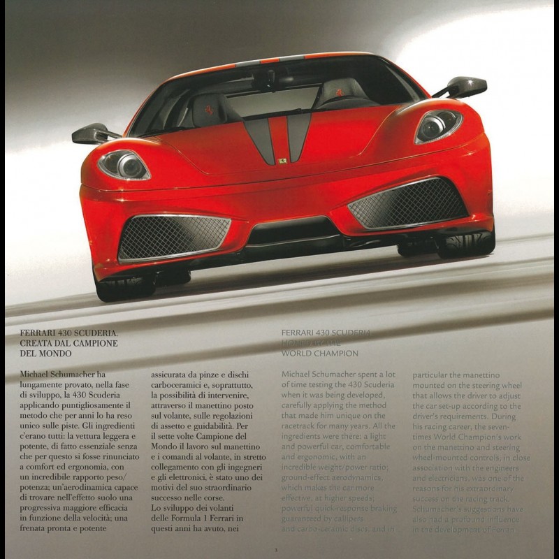 Ferrari Brochure 430 Scuderia 2007 in Italian English 95998068