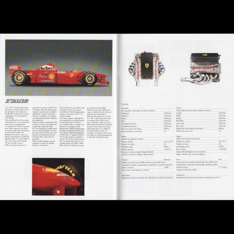 Brochure Ferrari La Ferrari 1997 Annual en Italien Anglais 5M-04/97