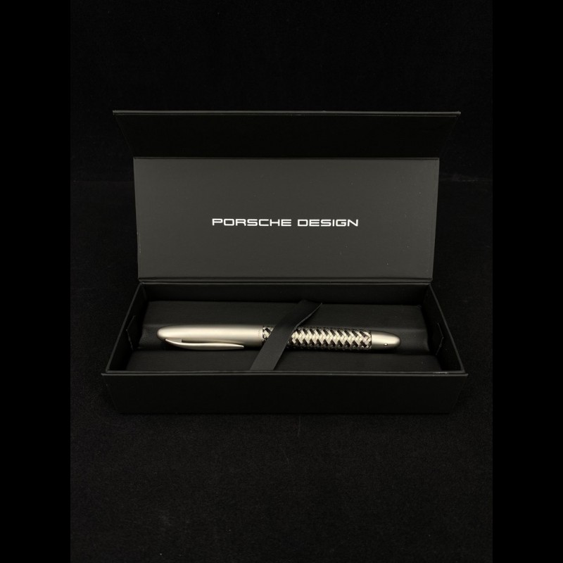 Stylo plume Porsche Design acier / noir Plume or taille F Tec Flex