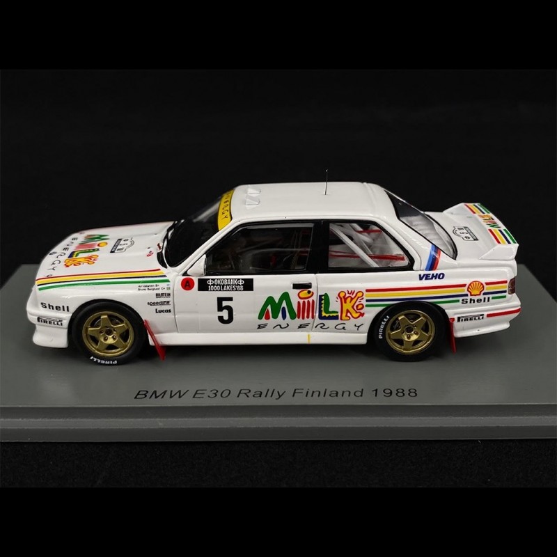 BMW E30 n° 5 Rally Finland 1988 1/43 Spark S7826