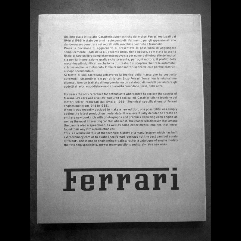 Book Ferrari Tutti I Motori / All Ferrari Engines in Italian English ...