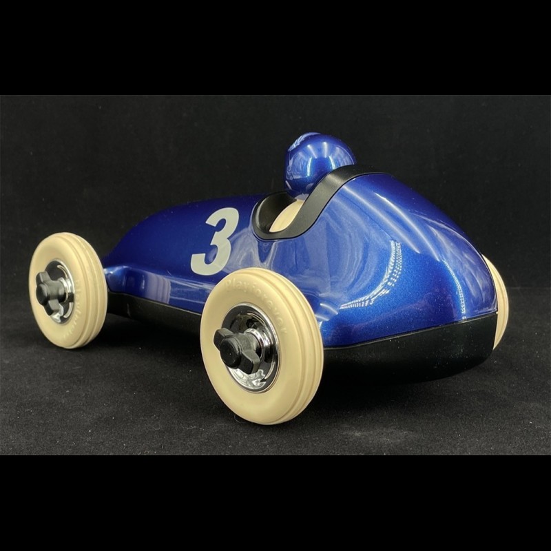 Vintage Racing Car Bruno n°3 Metallic Blue Playforever PLBRU104