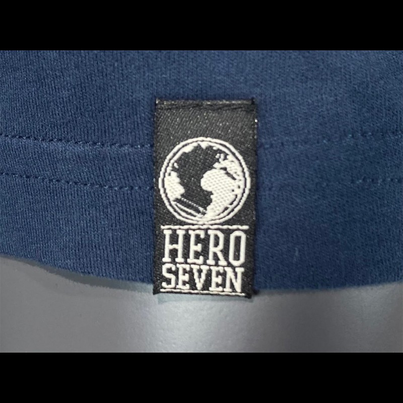 T-shirt Steve McQueen Driving License Bleu Marine Hero Seven - homme